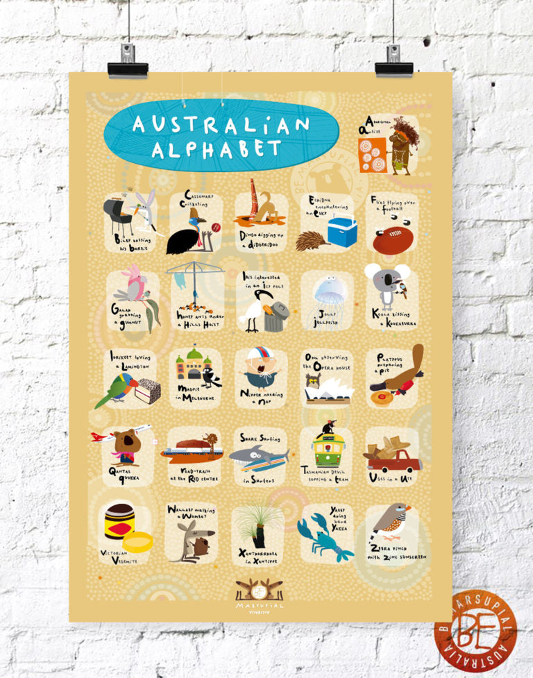 Australian Alphabet – Be Marsupial™