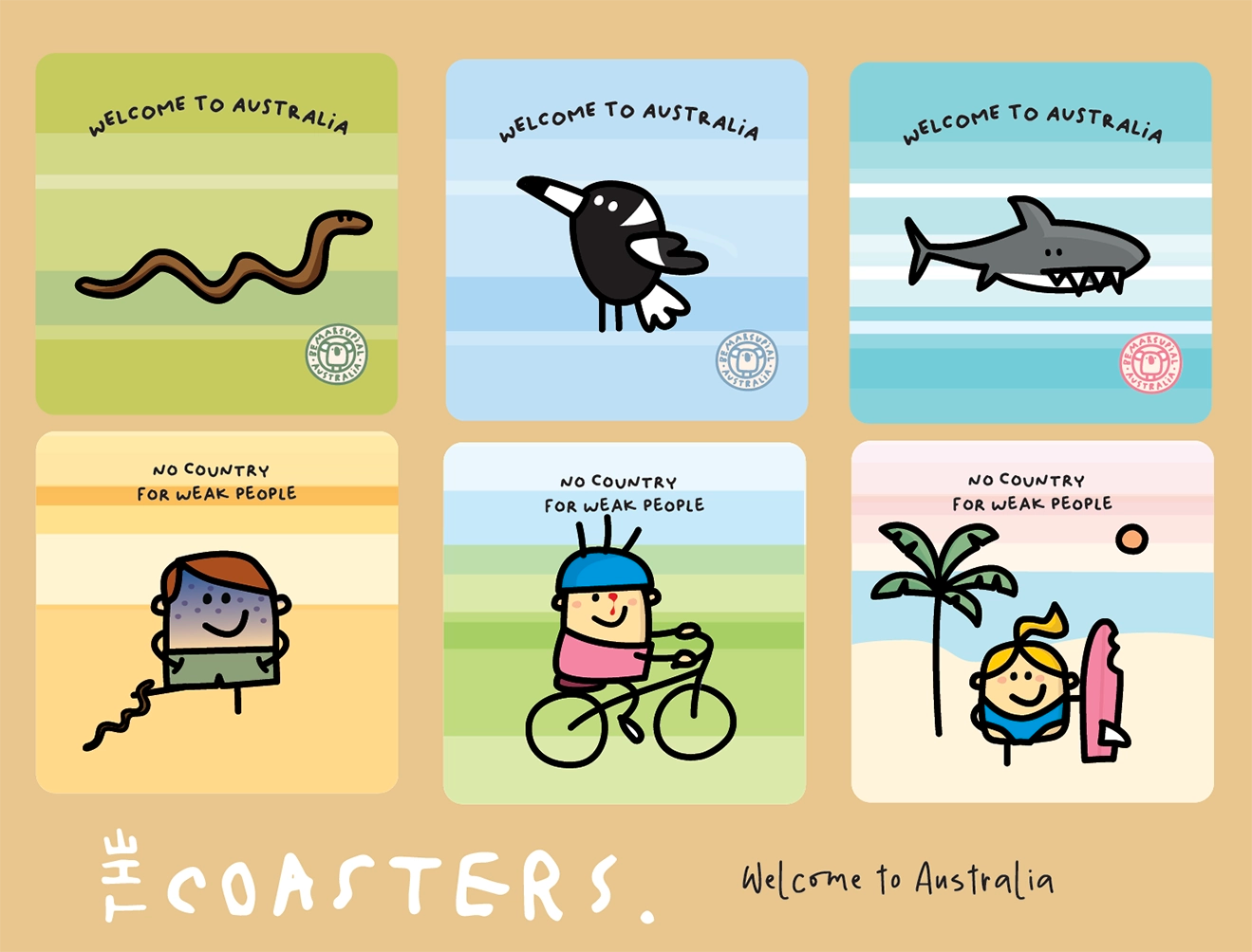 Welcome to Australia (box of 6) – Be Marsupial™