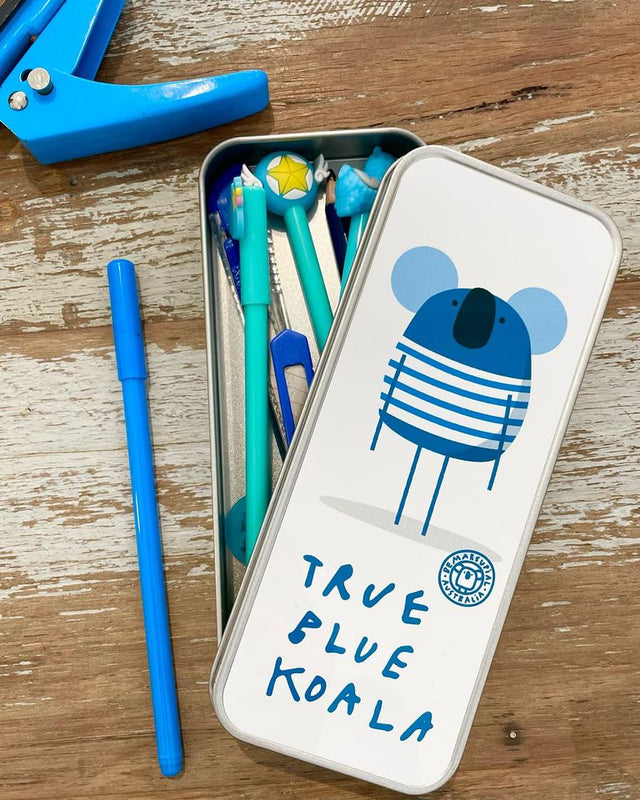 True Blue Koala - Pencil Tin Box – Be Marsupial™