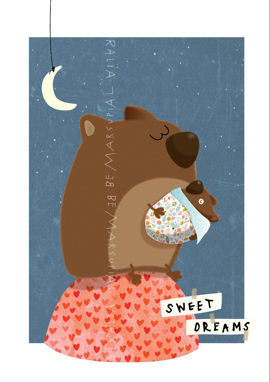Wombat sweet dreams – Be Marsupial™